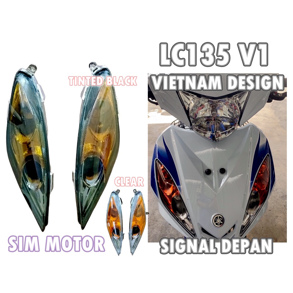 YAMAHA LIGHT SET LC135 V1 (Vietnam) SIGNAL LAMP LAMPU DEPAN SPECIAL LIMITED EDITION HAO 135LC ...