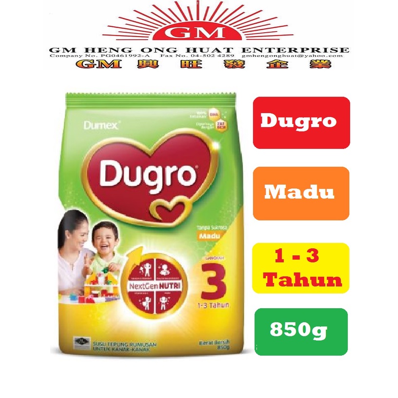 Dumex Dugro Step 3 Asli / Madu 850g | Shopee Malaysia