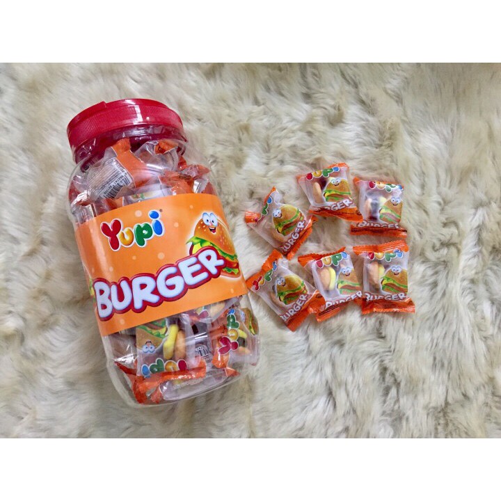Combo of 3 jars of yupi burger marshmallows (108 pieces) | Shopee Malaysia