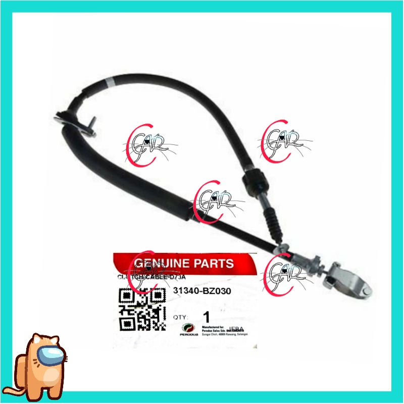 CLUTCH CABLE ORIGINAL PERODUA MYVI 1.0 MYVI 1.3 2005-2010 (31340-BZ030 ...