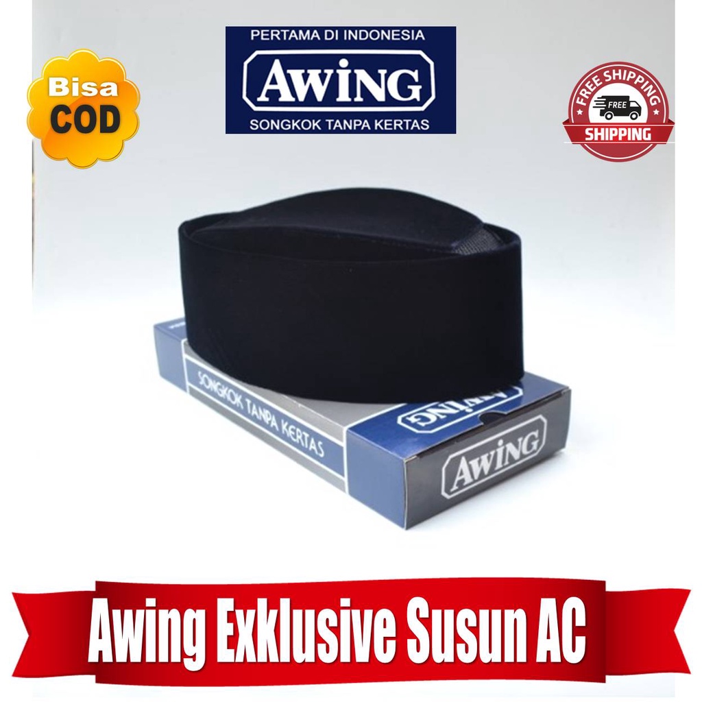 Songkok Awing Susun Exclusive AC Awing Susun Songkok | Shopee Malaysia