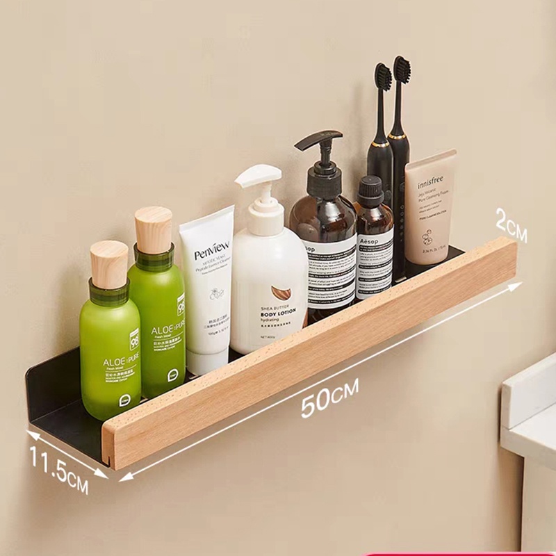 Bathroom Rack Wall-mounted Shower Room Toilet Shampoo Shelf Cosmetic ...
