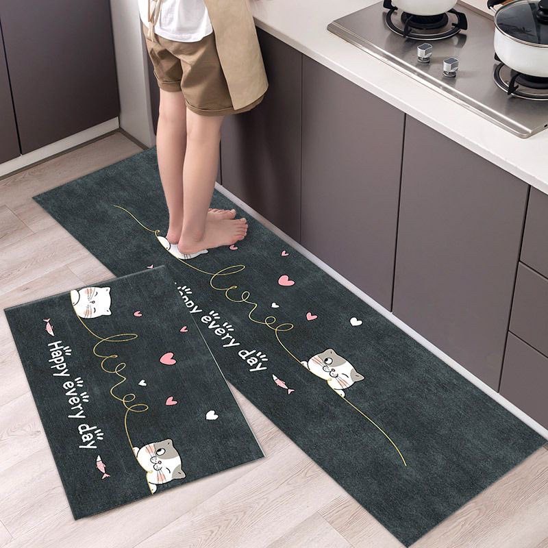 🔥Ready Stock🇲🇾🔥 Kitchen Floor Mat Absorbent Carpet Mats ...