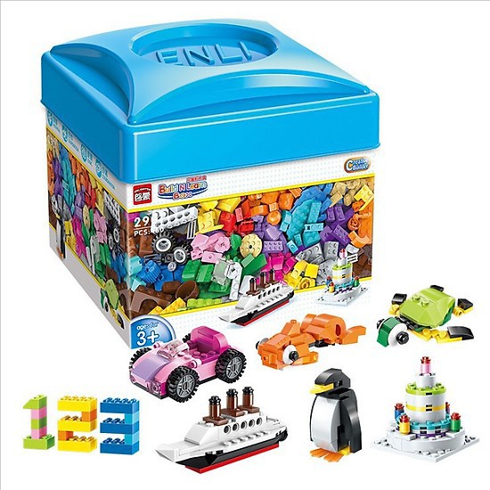 Lego square box set with 460 creative parts stimulates baby's brain ...