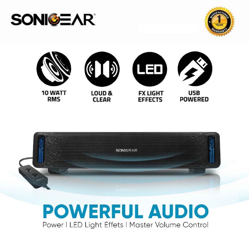 Audiobox / SonicGear U200 / U250 / U150 / U300 Powerful Audio LED Light ...