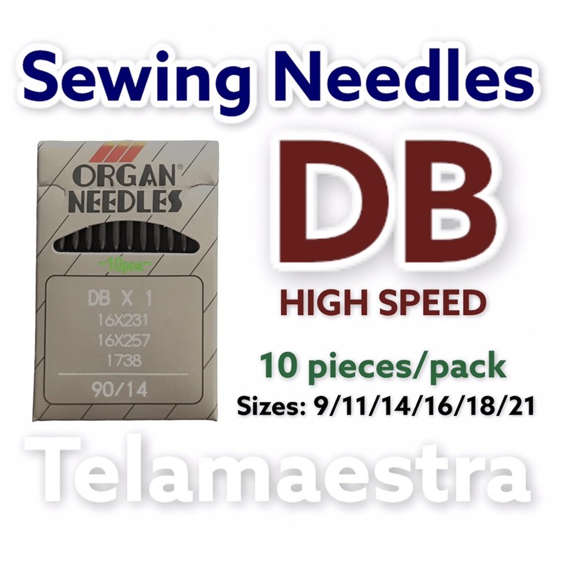 10’s Organ Sewing Machine Japan Needles DB High Speed/ DC Overlock ...