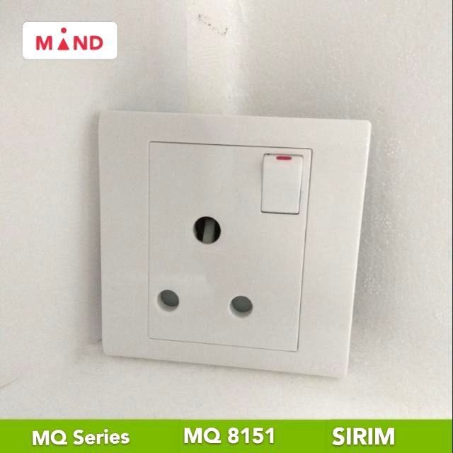 Switch Socket MIND MQ Series 15A 1 Gang Switch Socket Outlet | Shopee ...