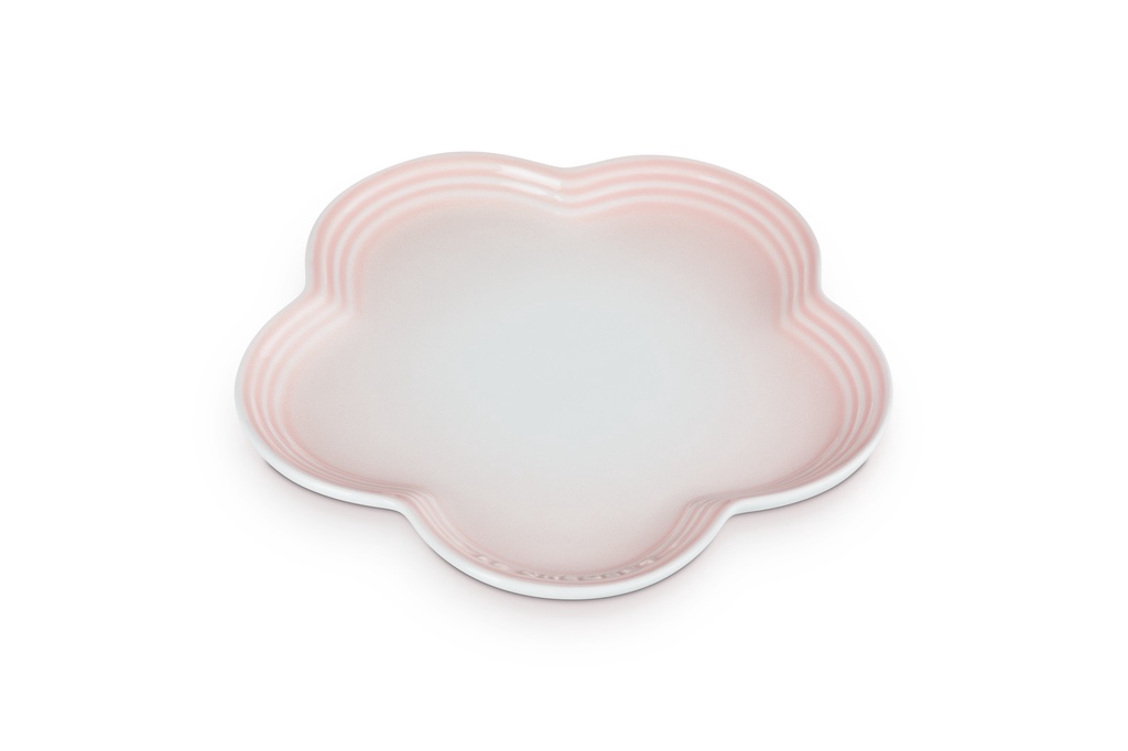 Le Creuset Stoneware Large Flower Plate - Shell Pink (23cm) | Shopee ...