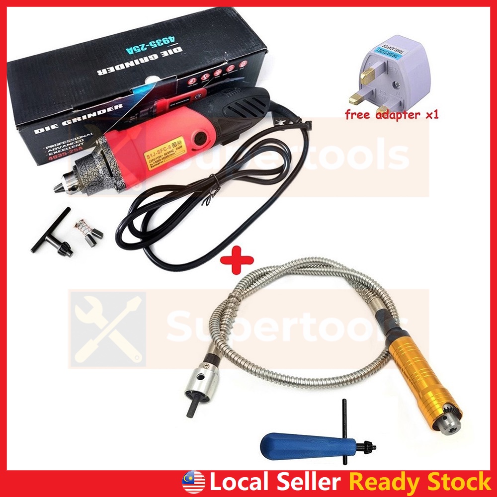 6mm Electric Die Grinder Rotary Tool Electric Drill Grinder Flexible ...