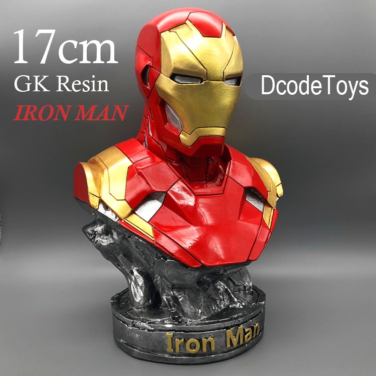 17cm GK Resin Iron Man MK46 bust statue Marvel Avengers movie anime ...