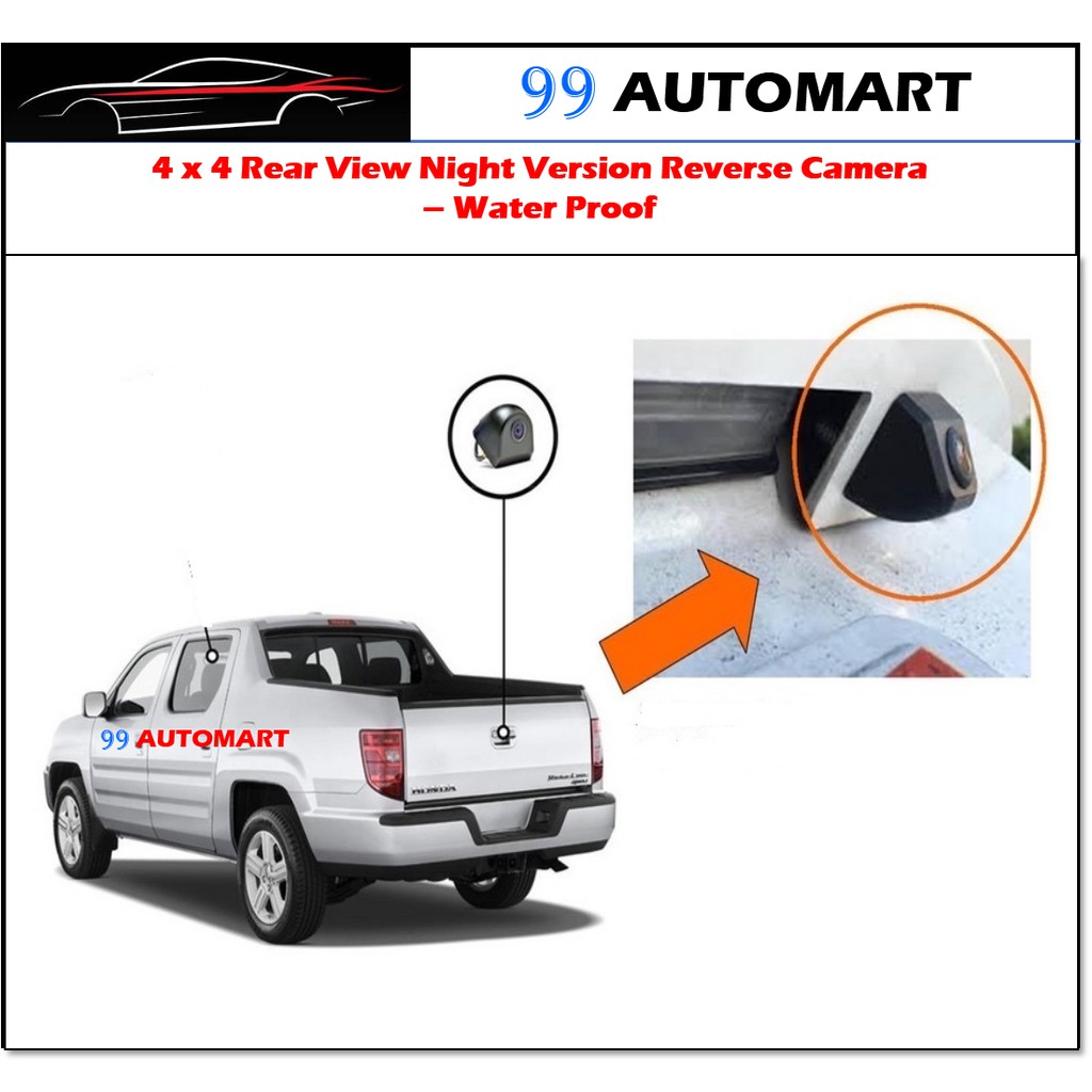 4 x 4 water proof Car Rear View Reverse Camera For D-Max Triton Hilux ...