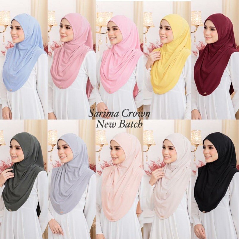 💥 TUDUNG SARUNG - SARIMA CROWN MOSSCREPE 💥 | Shopee Malaysia