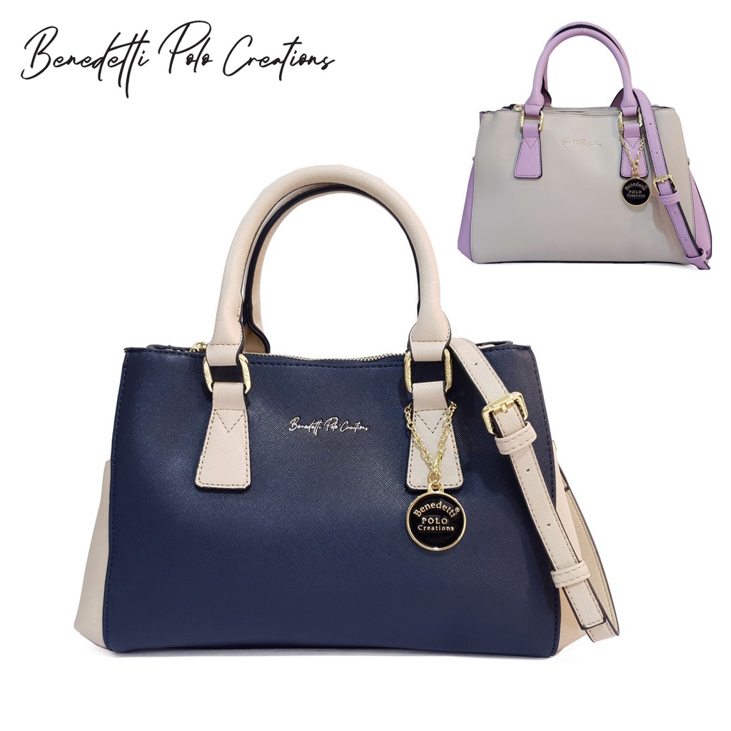 Benedetti POLO Creations Leilani I Classic Mini Top Handle Trapeza Bag ...