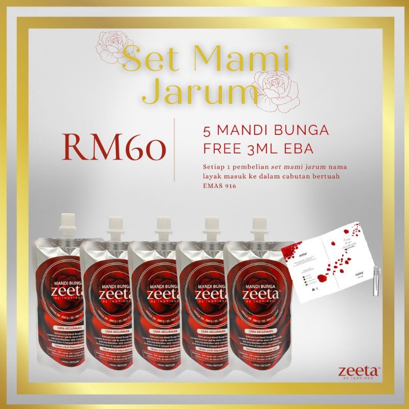 MANDI BUNGA 🌹 SET MAMI JARUM 😚 FREE WANGIAN TERAPI 7 WARNA BUNGA MAWAR ...