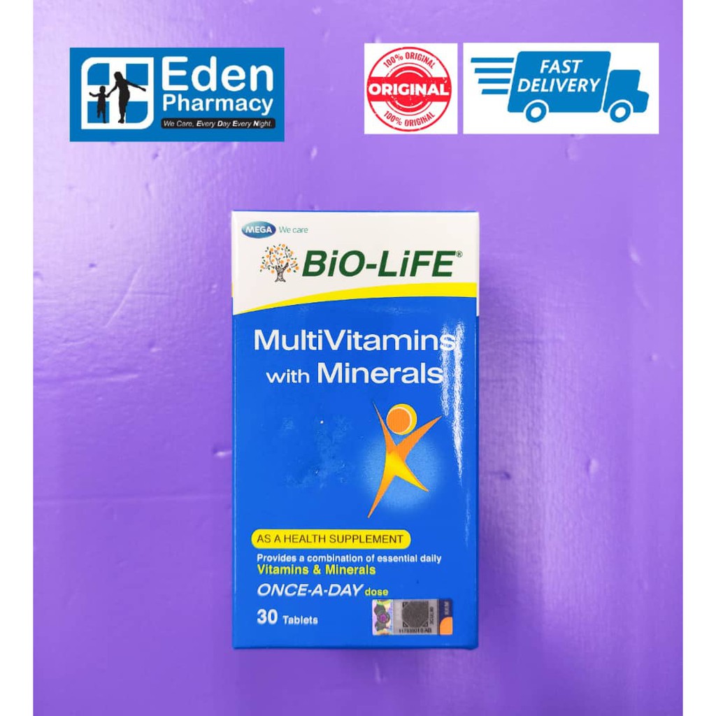 BioLife Bio Life Bio-Life MultiVitamins with Minerals ( 1 x 30's ...