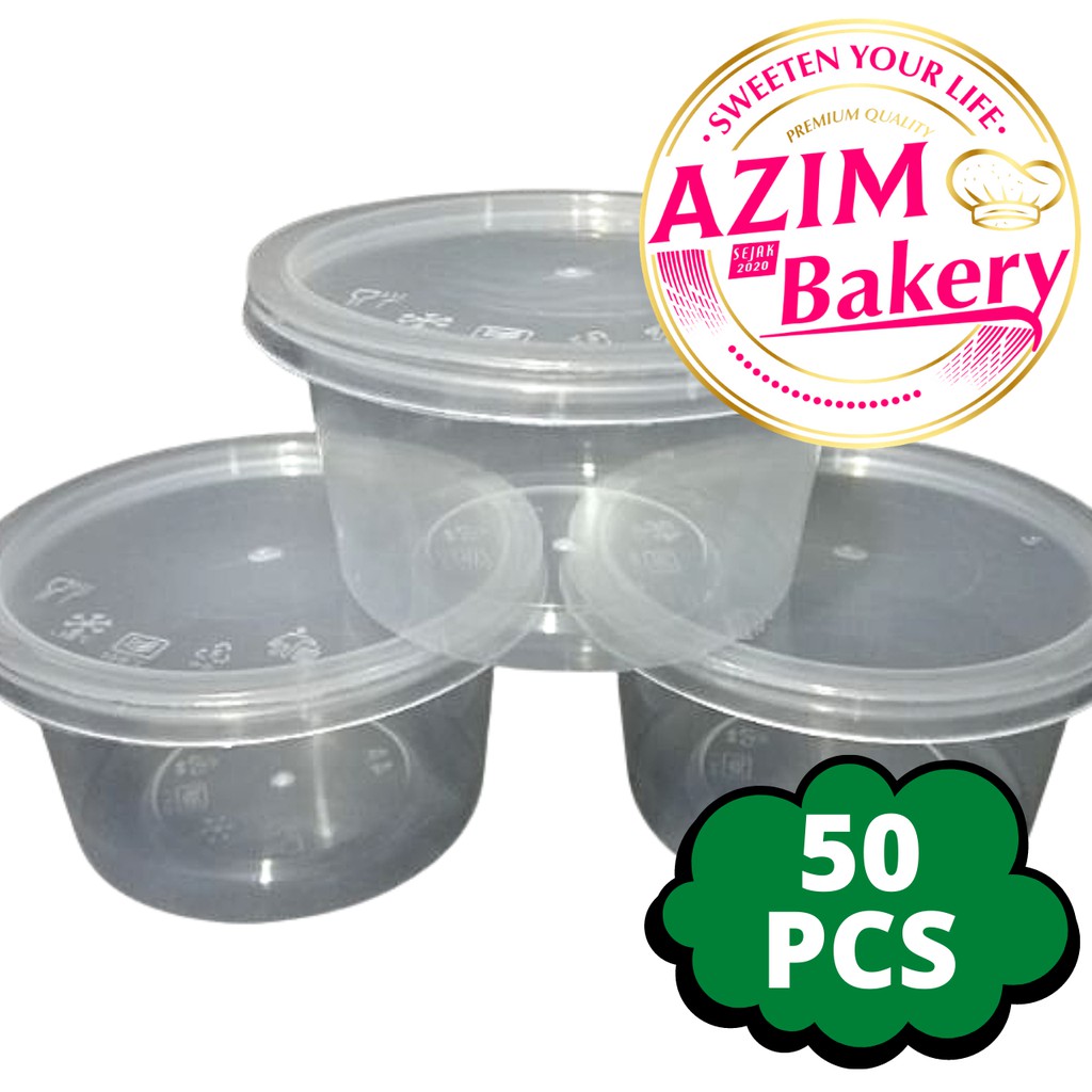 Round Container Rc4 | Rc8 | 50Pcs | Bekas Sos | Bekas Jem | Bekas ...