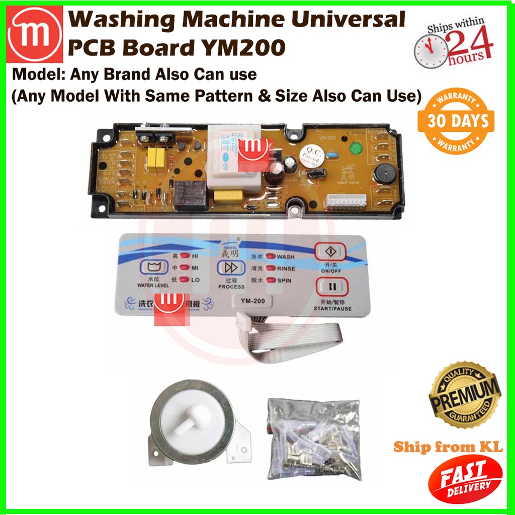 Universal Washing Machine PCB Board YM200 YM-200 | Shopee Malaysia