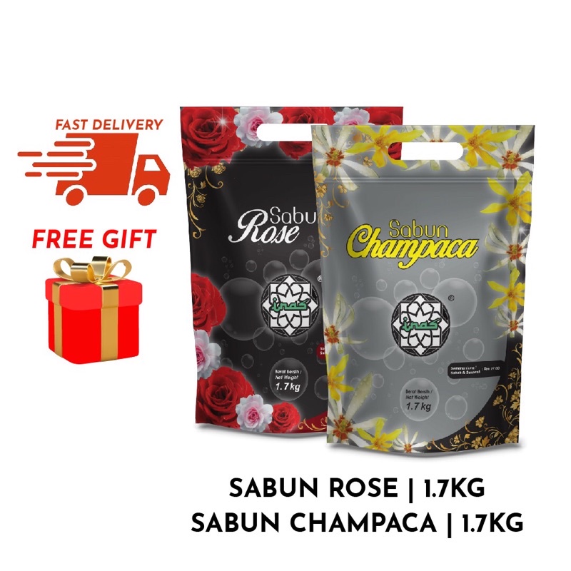 READY ST0CK!! INAS SABUN CHAMPACA (CEMPAKA) ROSE 1.7 KG DETERGENT ...