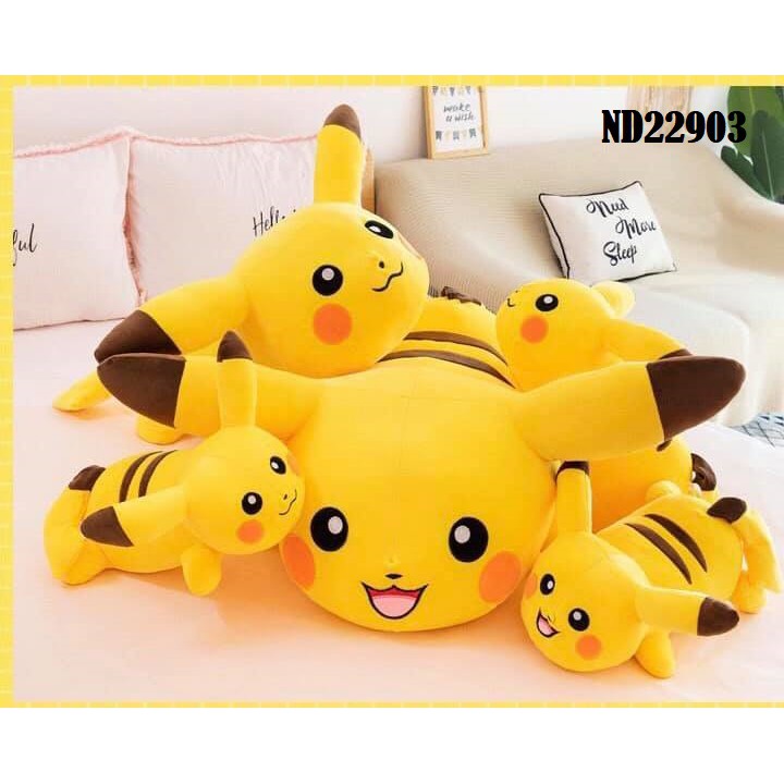 Pikachu plush toy 70cm long | Shopee Malaysia