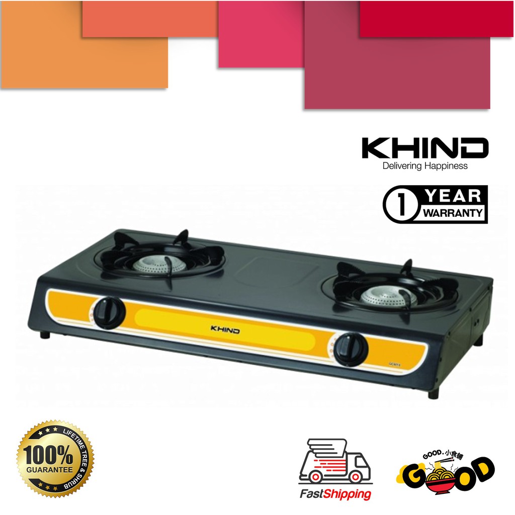 Khind Gas Cooker Double Burner GC6010 | Shopee Malaysia