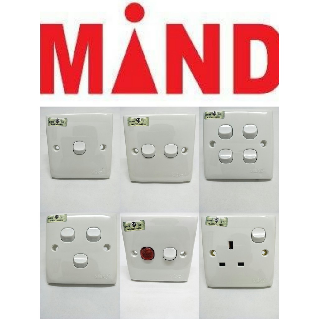 (JKR )MIND SWITCH SOCKET 2K SERIES FLUSH SWITCH | Shopee Malaysia