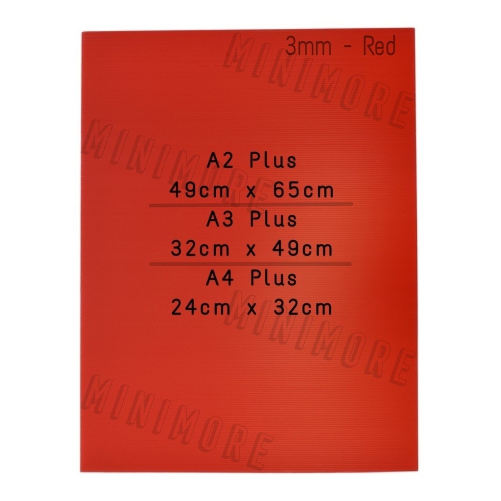 (MiniMore) Thick Polypropylene PP Corrugated Cardboard/Impra Board*DIY ...