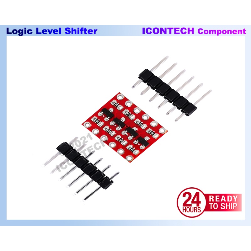 4 Channel Logic Level Converter Bi-Directional 5V-3.3V Logic Level Shifter Module TTL Logic ...