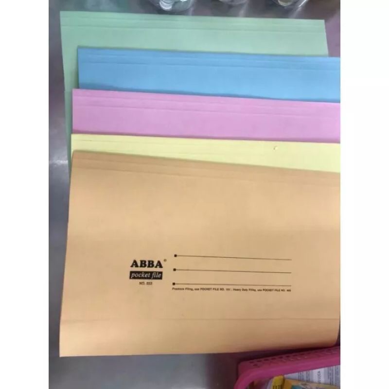 ABBA Pocket file/Fail Poket/paper file/manila card poket file 10pcs ...