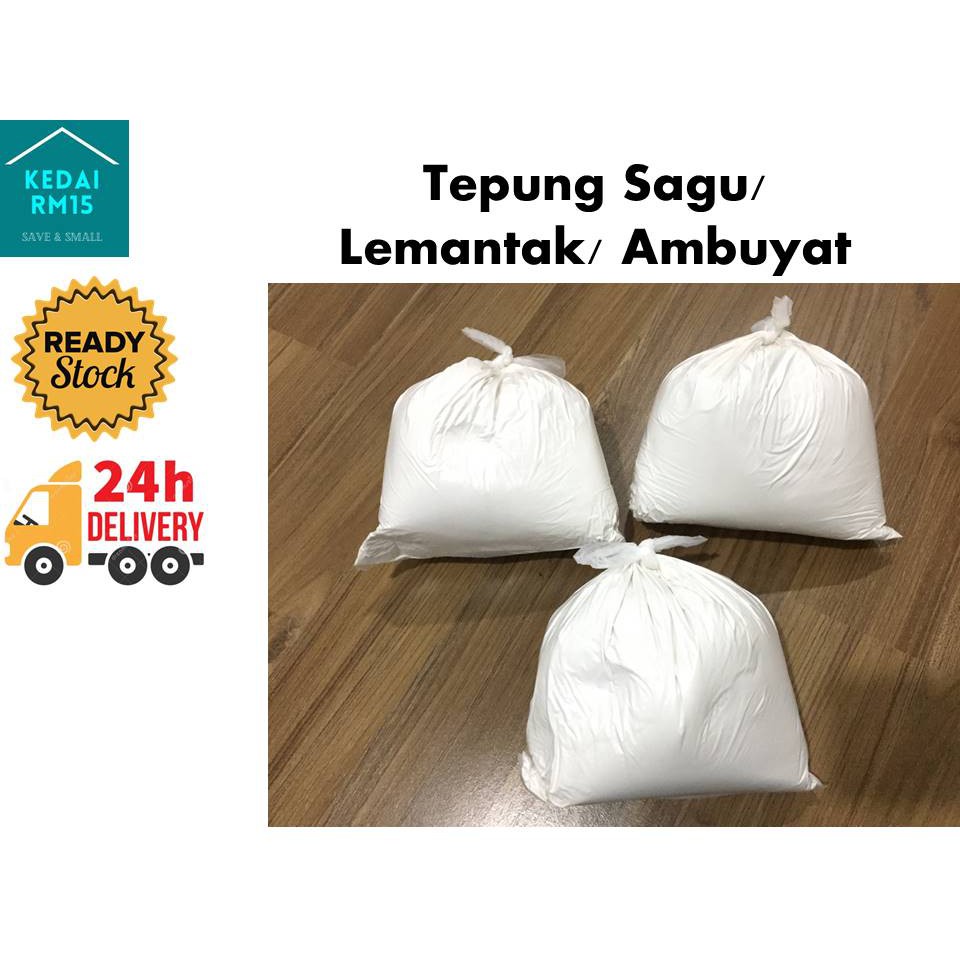 1KG TEPUNG SAGU KERING/ LINUT/ AMBUYAT SARAWAK ORIGINAL FRESH DARI ...