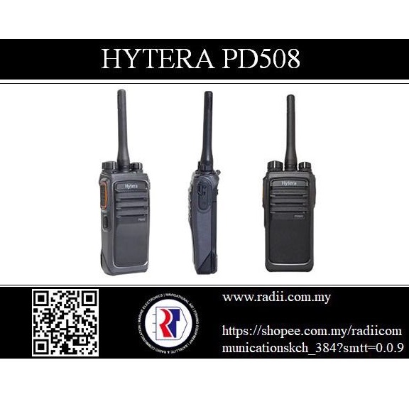 HYTERA PD508 DMR Portable Radio Walkie Talkie | Shopee Malaysia