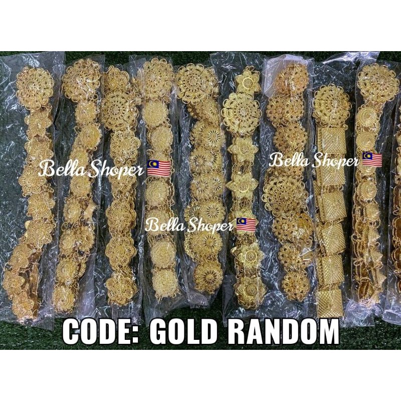 Tali Pinggang Baju Kebaya Pengantin Belt Besi Metal Gold Silver ...