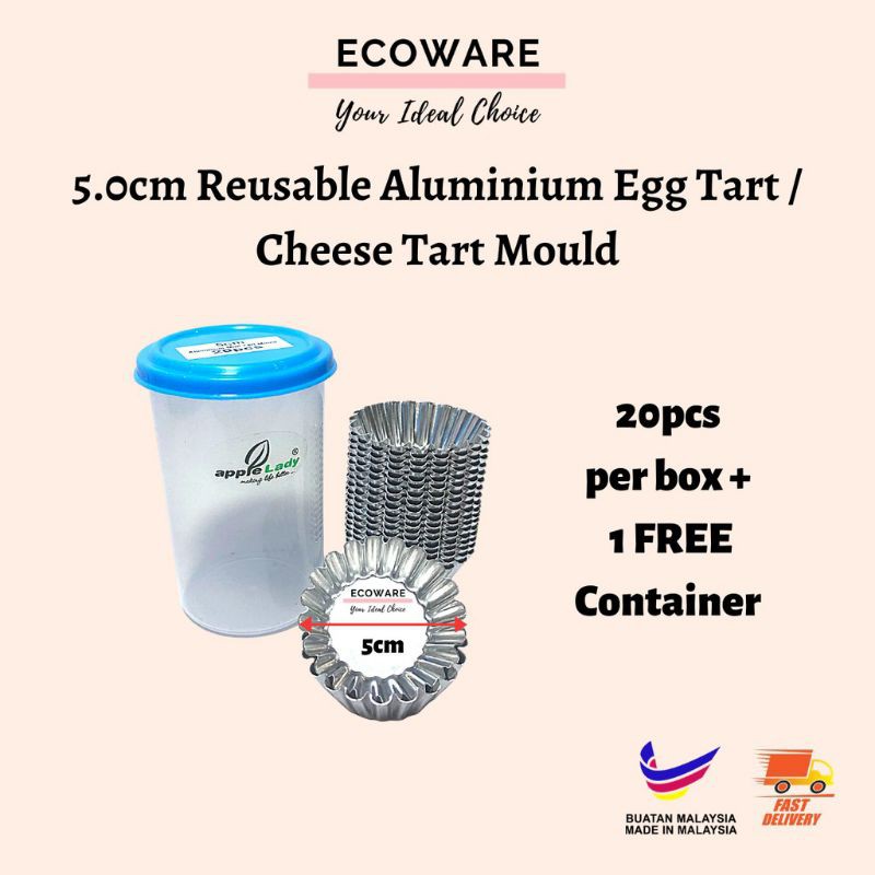 Besi Kulit Tart Cheese Stainless Steel Aluminium Acuan Egg Tart/ Acuan ...