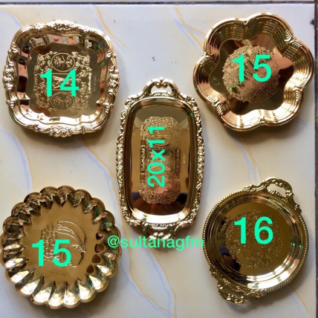 Arabic Tray gold Arabic Tray gold Food Serving Container Stainless ...