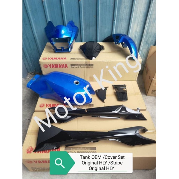 Fuel Tank OEM + Cover Set Original HLY + Stripe Original HLY Yamaha RXZ ...