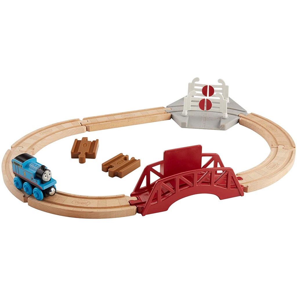 Thomas & Friends Bridge & Crossings Playset, Wood Track Set with Push ...