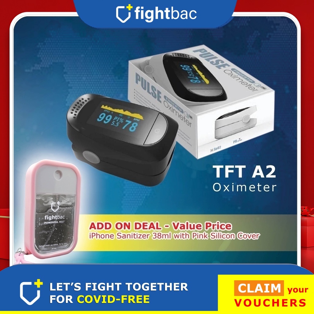 🔥Fightbac🔥 TFT A2 Oximeter LED Oximeter Fingertip Pulse Monitor Finger ...