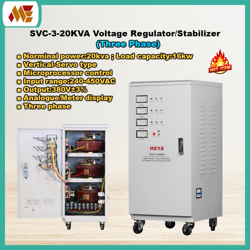 3 Phase SVC-3-20KVA Voltage Regulator/Stabilizer (Three Phase) | Shopee Malaysia