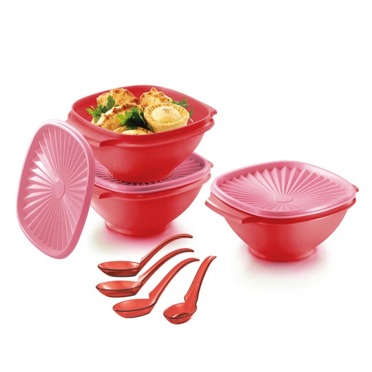 [𝟏𝟎𝟎% 𝐎𝐫𝐢𝐠𝐢𝐧𝐚𝐥 𝐏𝐫𝐨𝐝𝐮𝐜𝐭] 💥READY STOCK💥Servelier Bowl Set by Tupperware ...