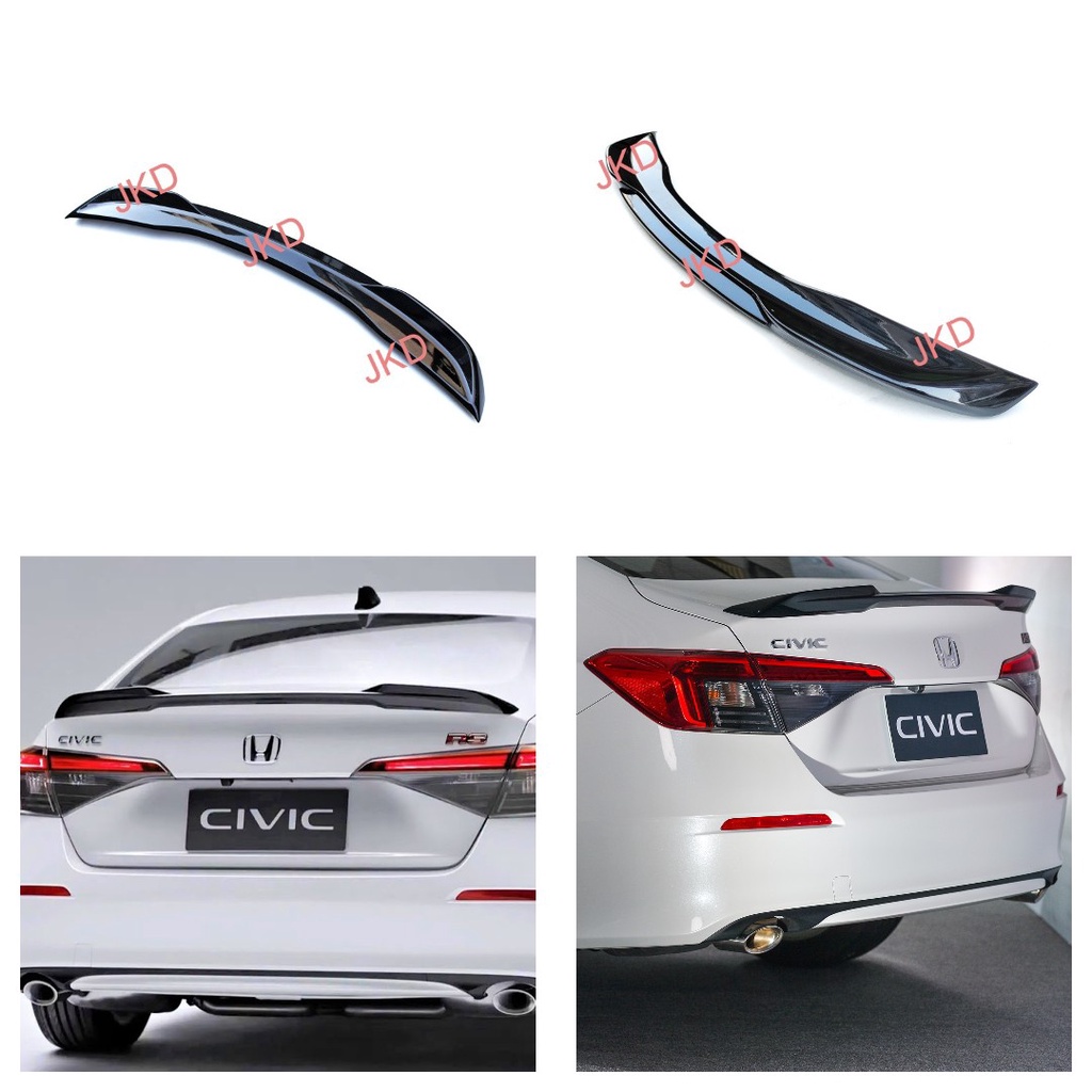 SPOILER HONDA CIVIC FE 2022 RS SPOILER LIP BOOT TRUNK WING HIGH QUALITY ...