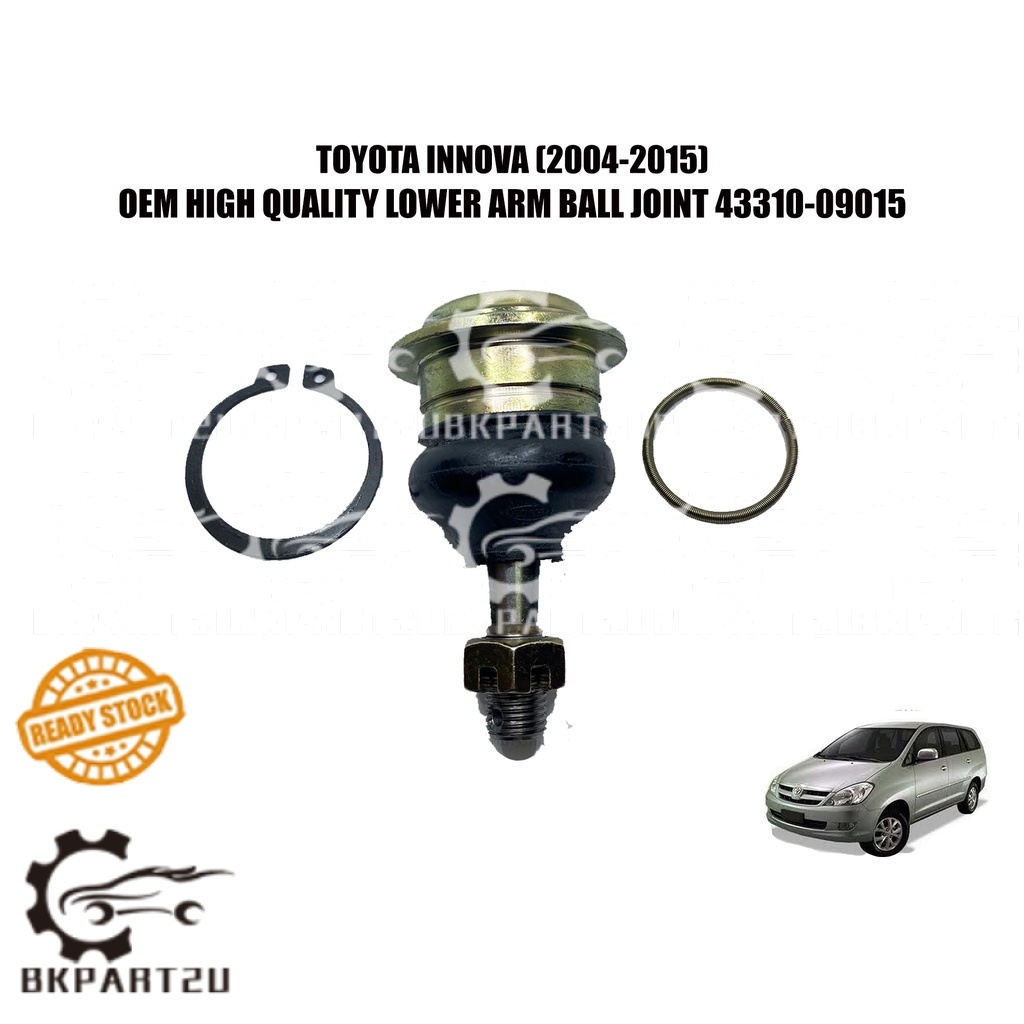 TOYOTA INNOVA HILUX VIGO REVO FORTUNER (2004-2015) LOWER ARM BALL JOINT ...