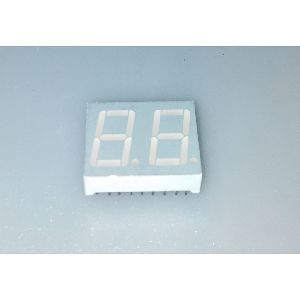 SEVEN SEGMENT/7 SEGMENT LED DISPLAY 2 DIGIT COMMON CATHODE 0.56 IN 18 ...