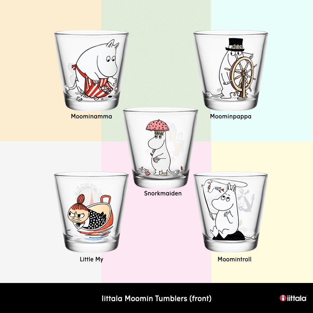 [Hieno] Iittala Moomin Glass 21cl - Moomintroll / Moominpappa ...