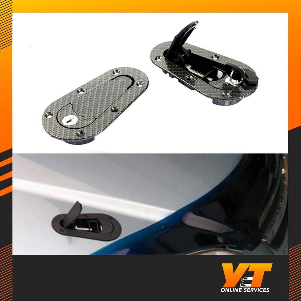 D1 UNIVERSAL FRONT BONET LOCK Racing Car Bonnet plus Flush Hood Latch ...