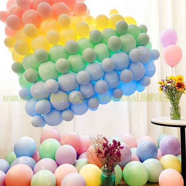 12 Inch Macaron Latex Balloons Pastel Color Balloons 12 Inch Balloons ...