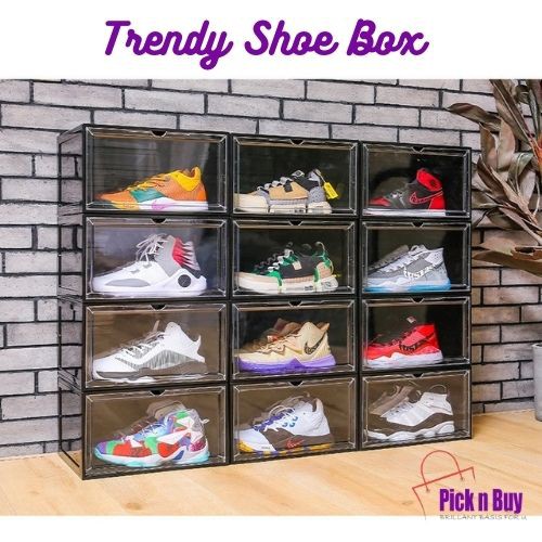 STACKABLE HARD CASE FRONT DOOR/SIDE DOOR MAGNETIC DOOR SHOE BOX ...