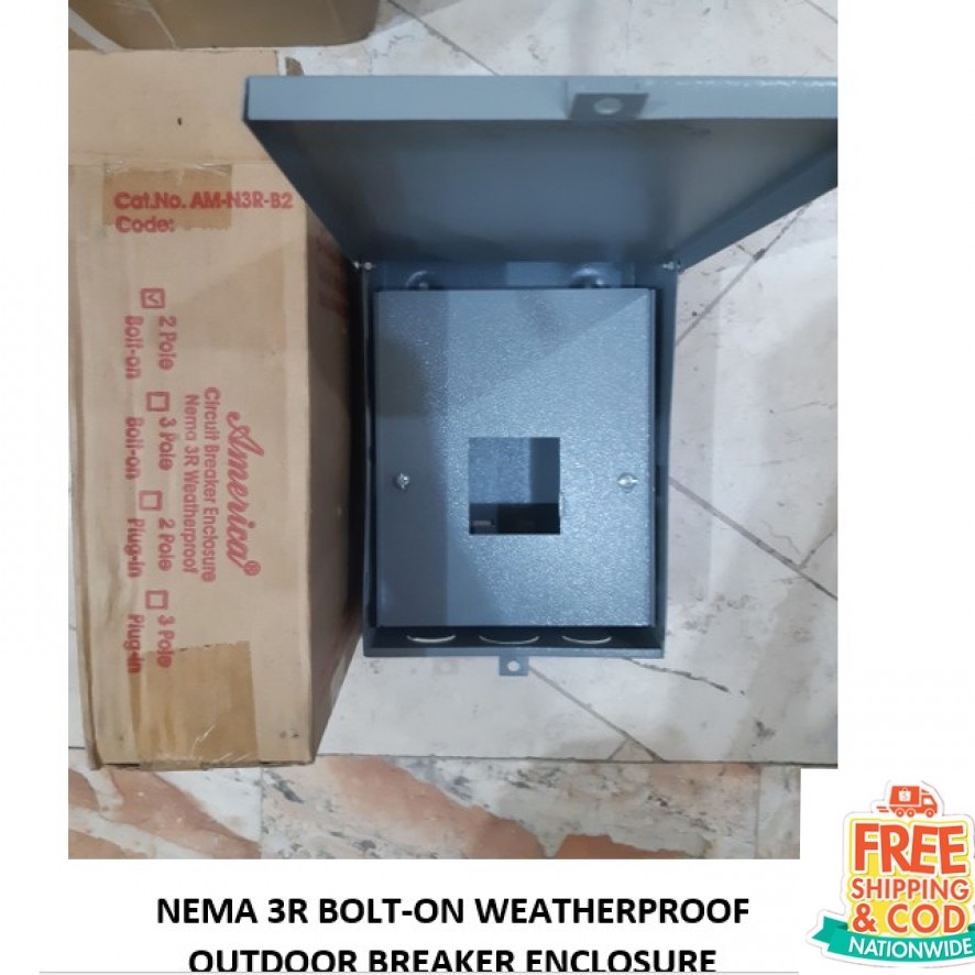 Nema 3R Circuit Breaker Box for Outdoor Plug in / Bolt On Weatherproof ...