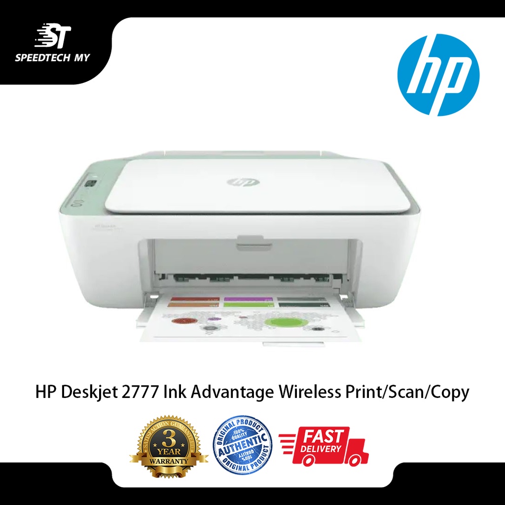 HP Deskjet 2776/2777 Ink Advantage Wireless All-in-One Printer Print ...