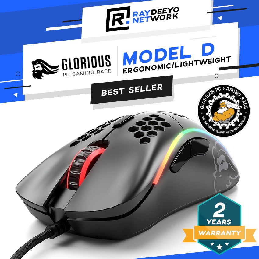 Glorious Model D RGB Gaming Mouse [Lightweight & Ergonomic] | Shopee ...