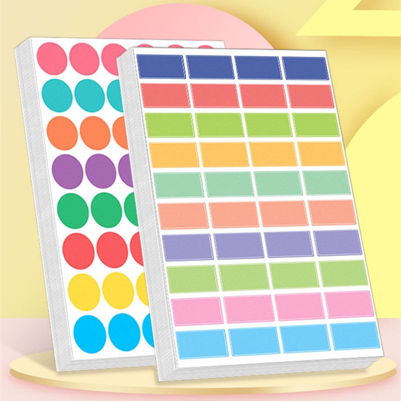 1Sheets/Pack Mix Color Circle Round Color Coded Adhesive Label Dot ...