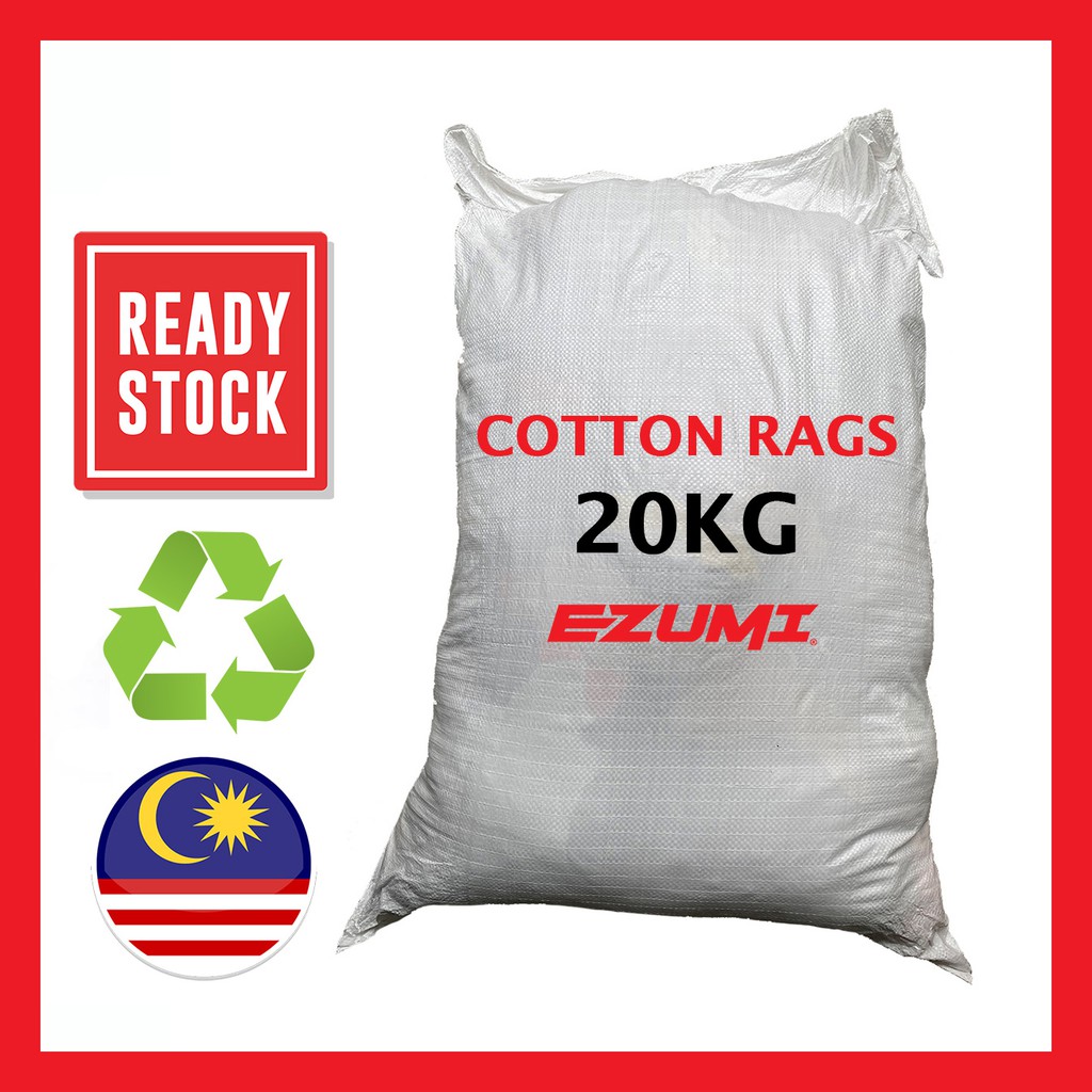 Loose Cotton Rag Kain Buruk Lap Tangan Bengkel Kilang Waste Cloth Rags ...
